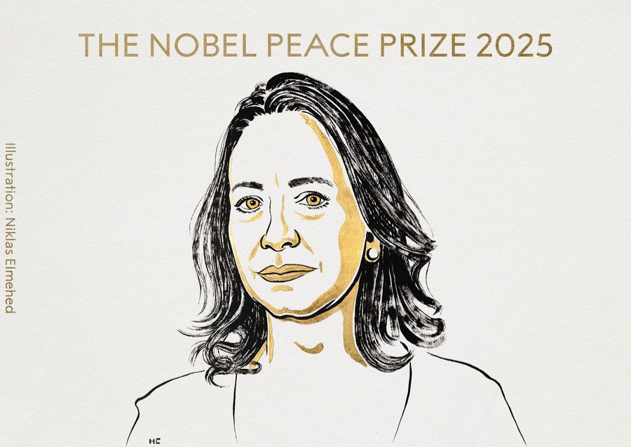 Мария Корина Мачадо получила Нобелевскую премию мира 2025 года - Pressa.tj